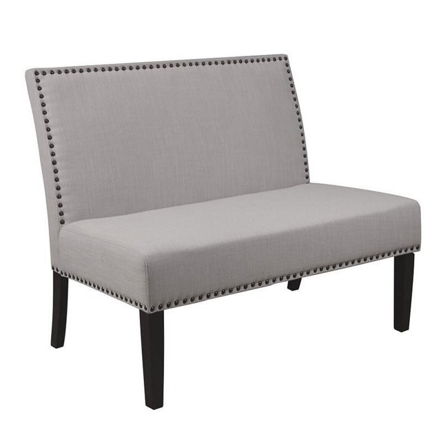 Home Meridian Banquette, Gray - Walmart.com