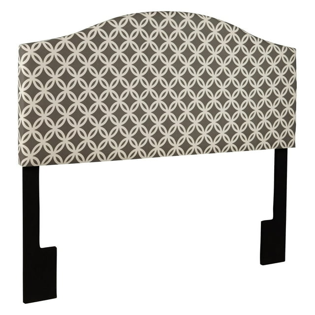Home Meridian Nevin Upholstered Print Headboard - Gray - Walmart.com