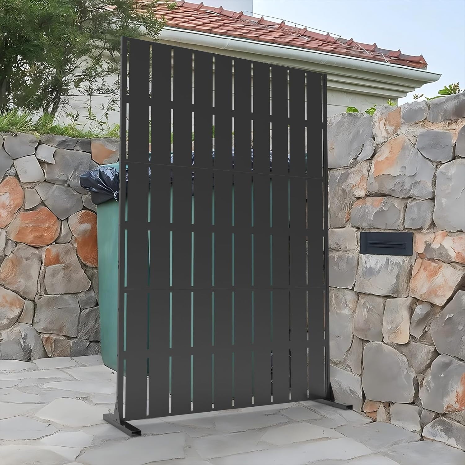 Home Metal Privacy Screen 72" H x 47" W, Outdoor Privacy Screens and ...
