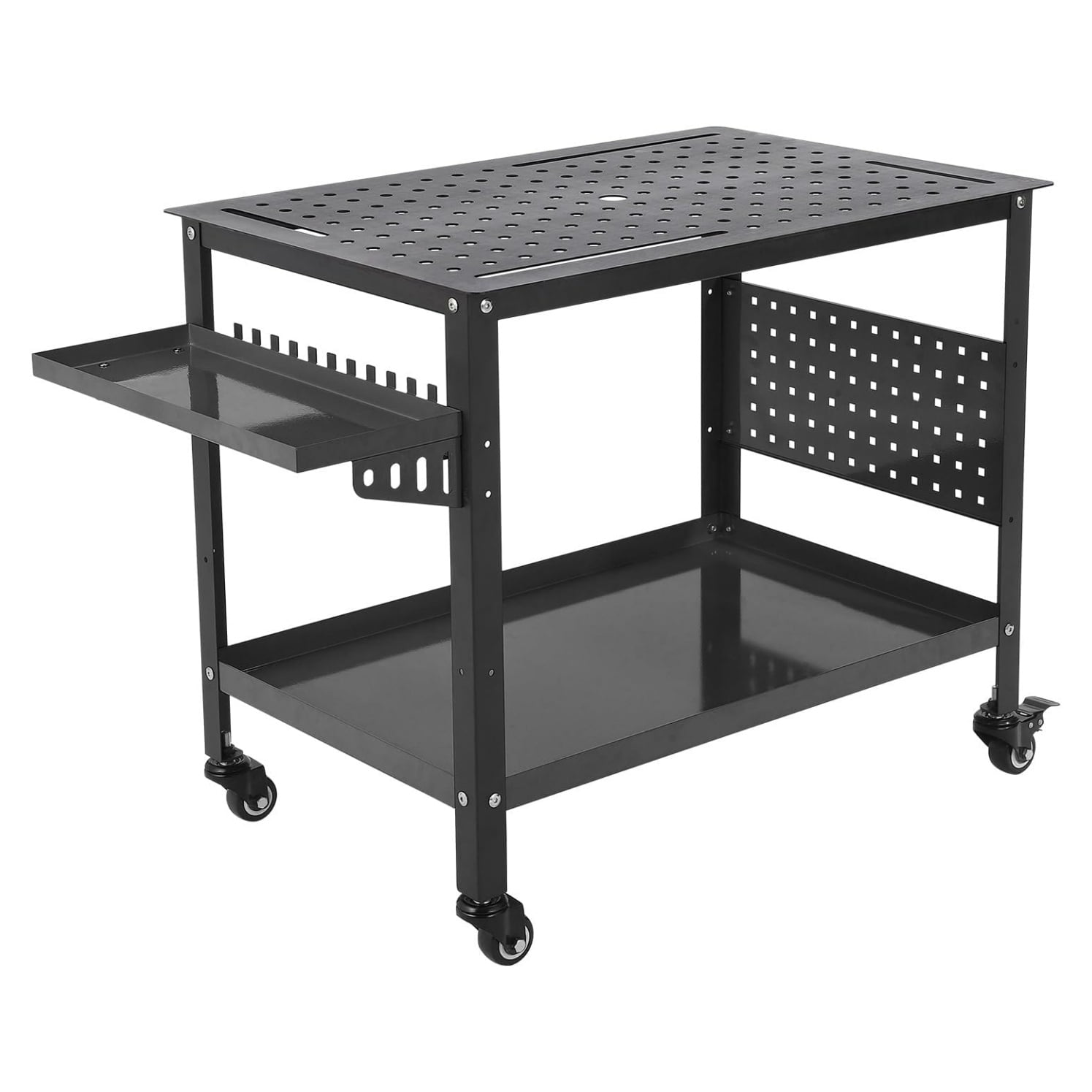 Home Mobile Welding Workbench with Tool Tray, 36" x 24" Welding Table ...