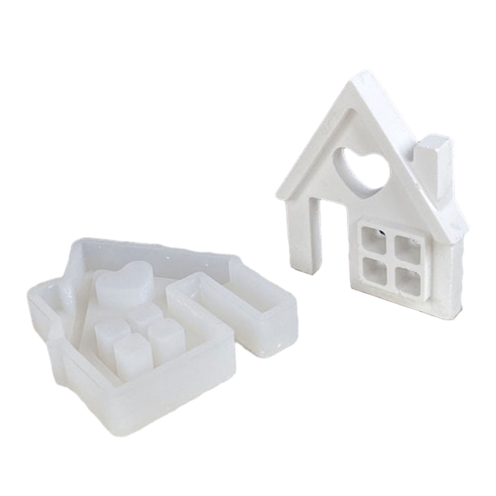 Home Molds House with Chimney Epoxy Silicone Moulds Cake Chocolate ...