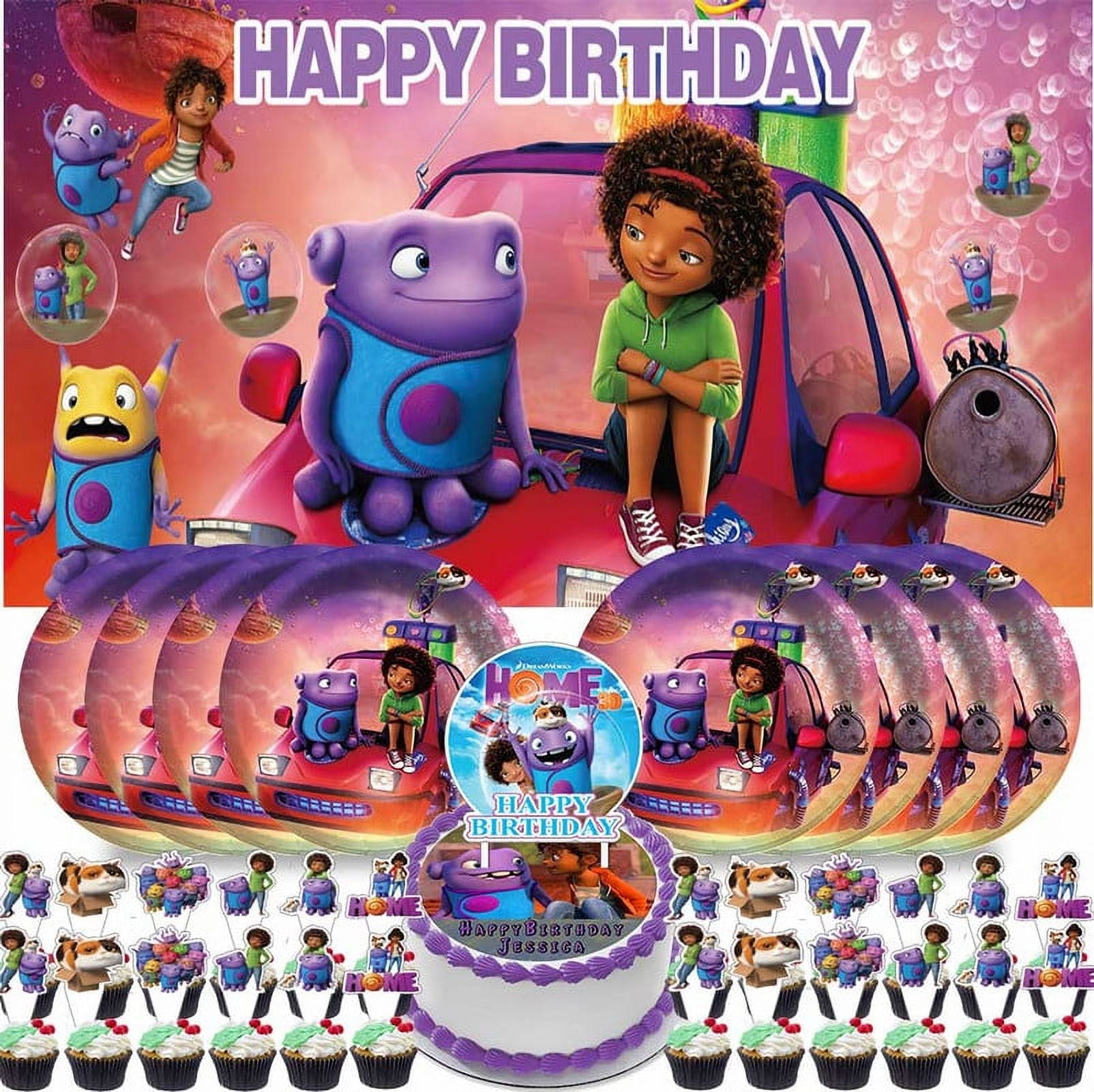 Home Movie Dreamwork for Party Supplies Birthday Decorations Plates ...