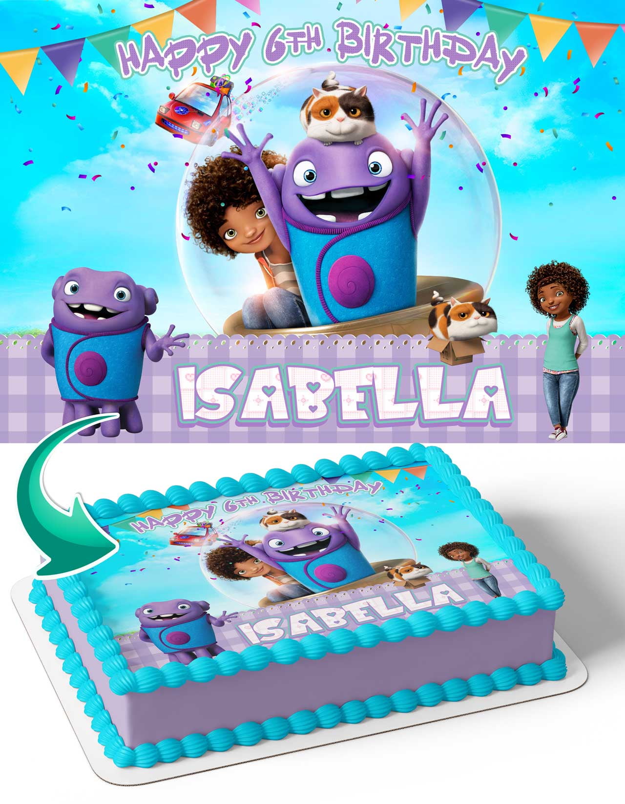 Home Movie Edible Image Cake Topper Personalized Birthday Sheet Decal ...