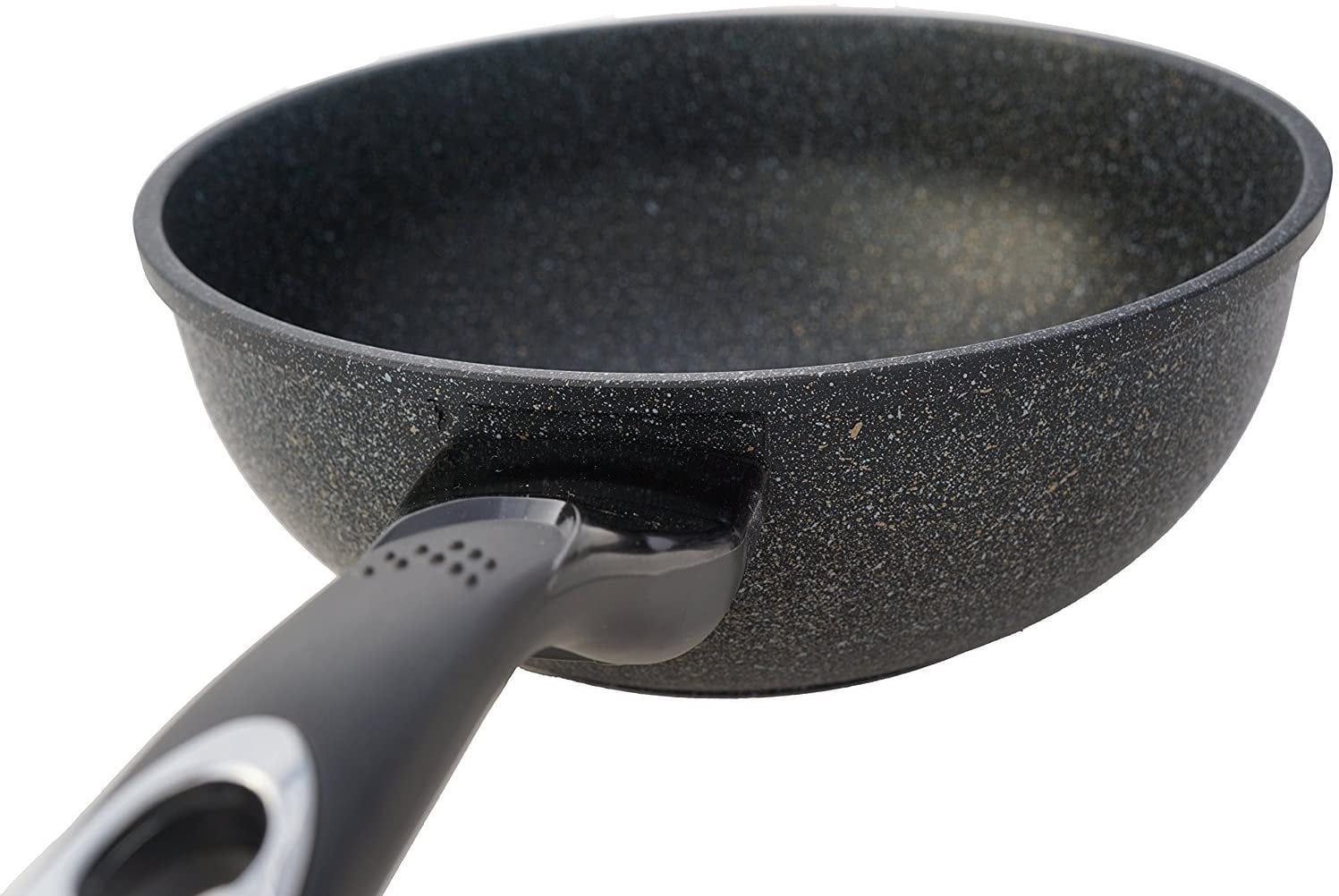 Home N Kitchenware Collection Ceramic Marble Wok Pan, 5-Layer Marble ...