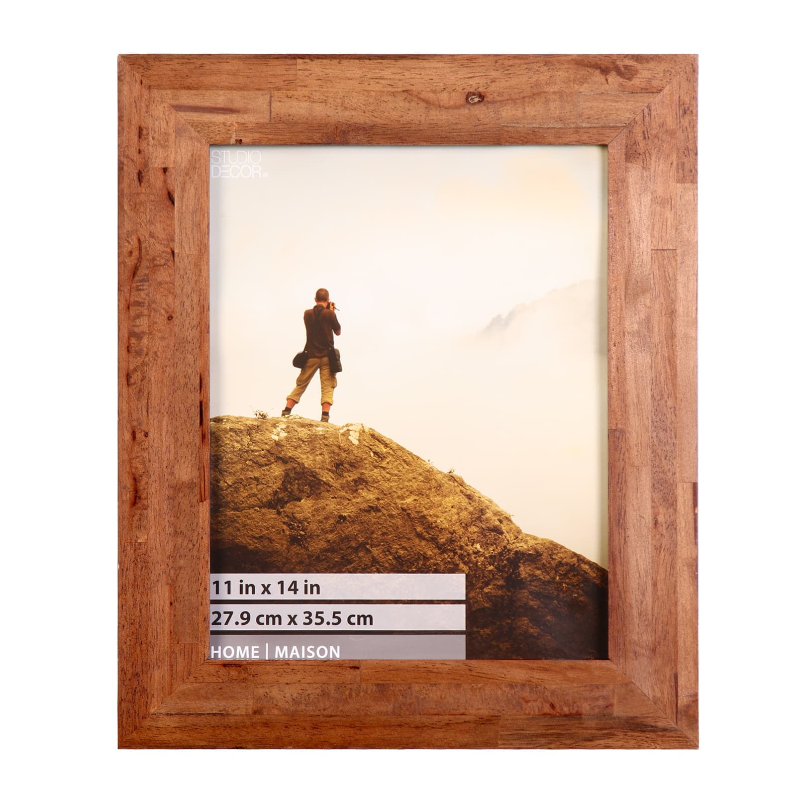 Studio Decor Home Natural Brown Wood Plank Frame - Walmart.com