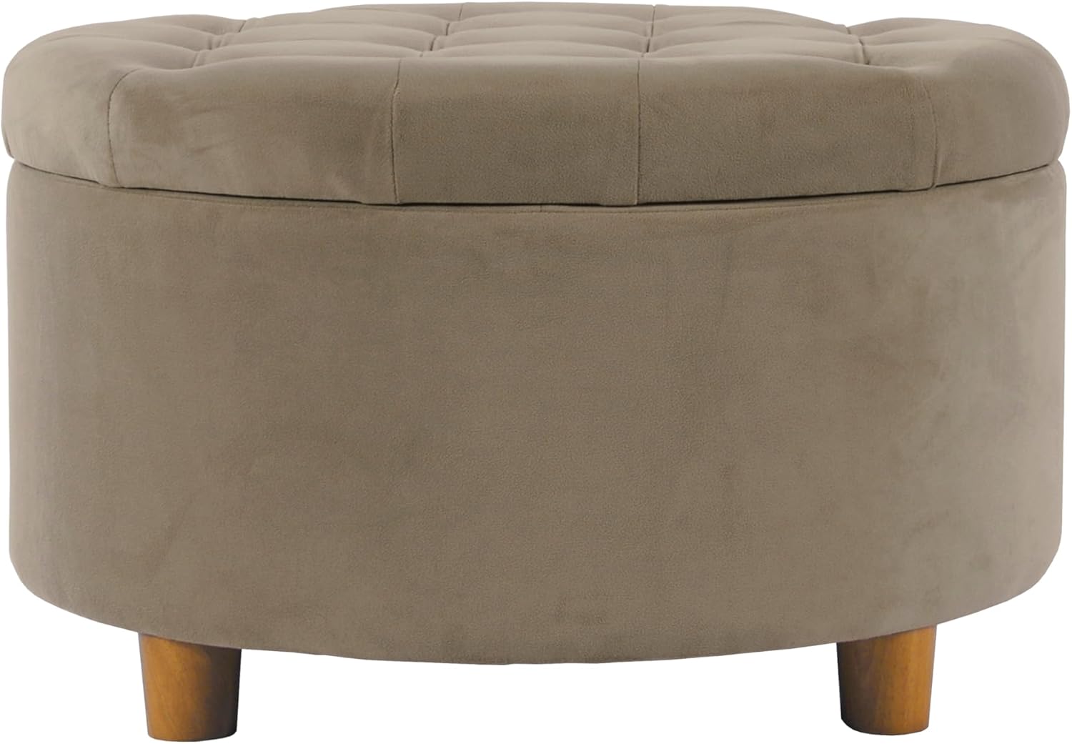 Home New Favorite,Large Button Round Storage Stool,Living Room Bedroom ...