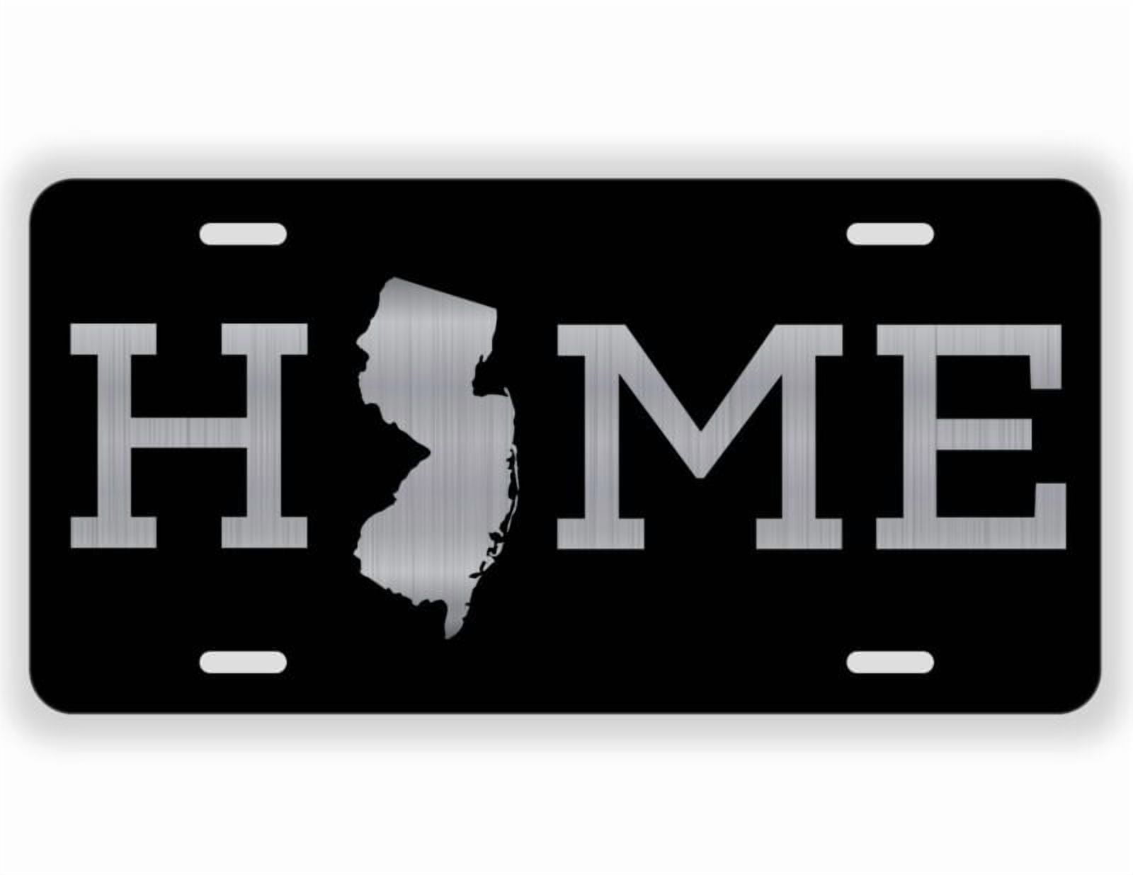 Home New Jersey License Plate Tag Vanity Front - Aluminum ( 12 inch x 6 ...