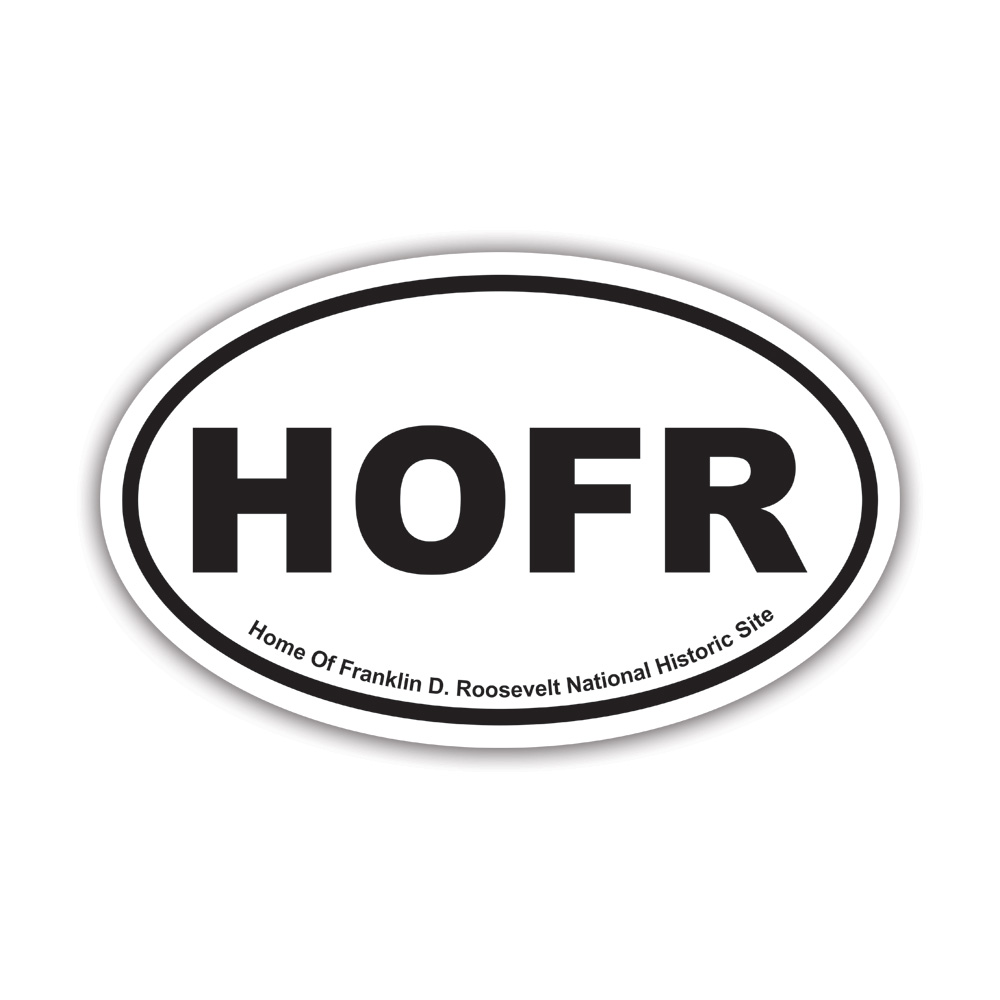 Home Of Franklin D. Roosevelt National Historic Site HOFR Oval Sticker ...