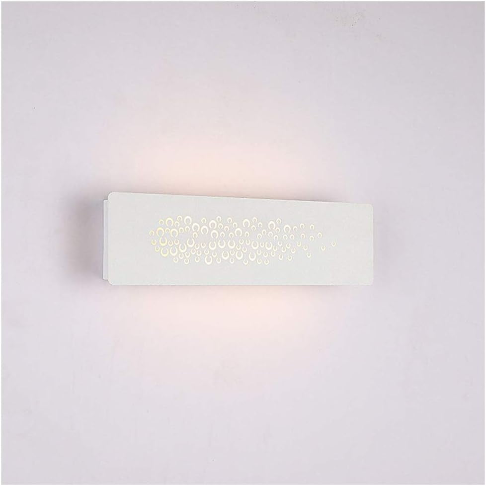 Home Office 8W Modern Rectangular LED Wall Light 30cm Indoor Metal ...