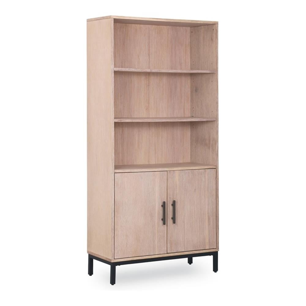 Home Office Bookcase in Mountain White Wood Veneer - Walmart.com