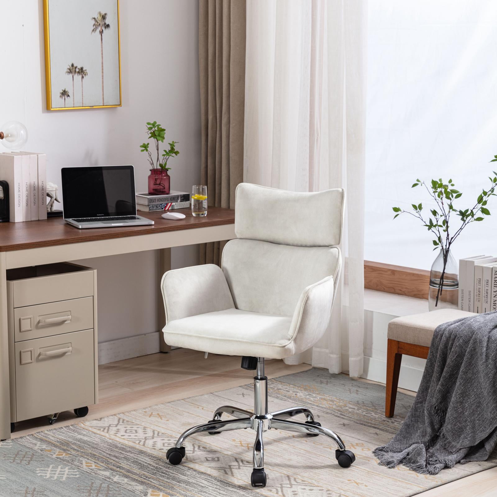 Home Office Chair, Desk Chair with Wheels, Adjustable Height Swivel Mid ...