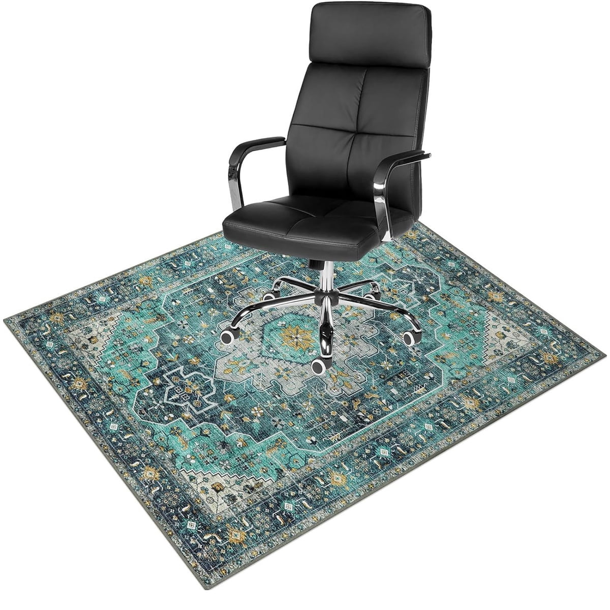 Home Office Chair Mat For Hardwood Floor, 31.5"X47.3" Office Chair Rug ...