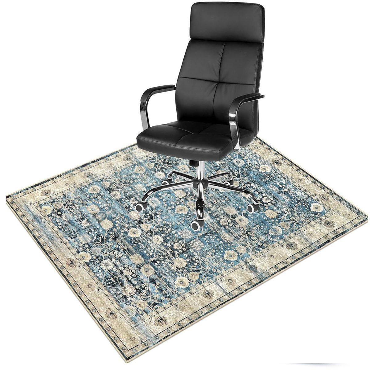 Home Office Chair Mat For Hardwood Floor, 31.5"X47.3" Office Chair Rug ...