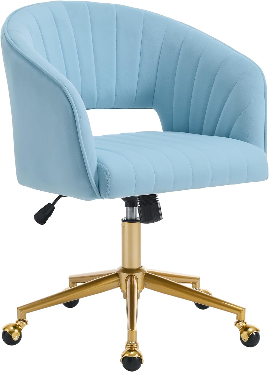 Home Office Chair Swivel Velvet Desk Chair Accent Armchair Upholstered ...