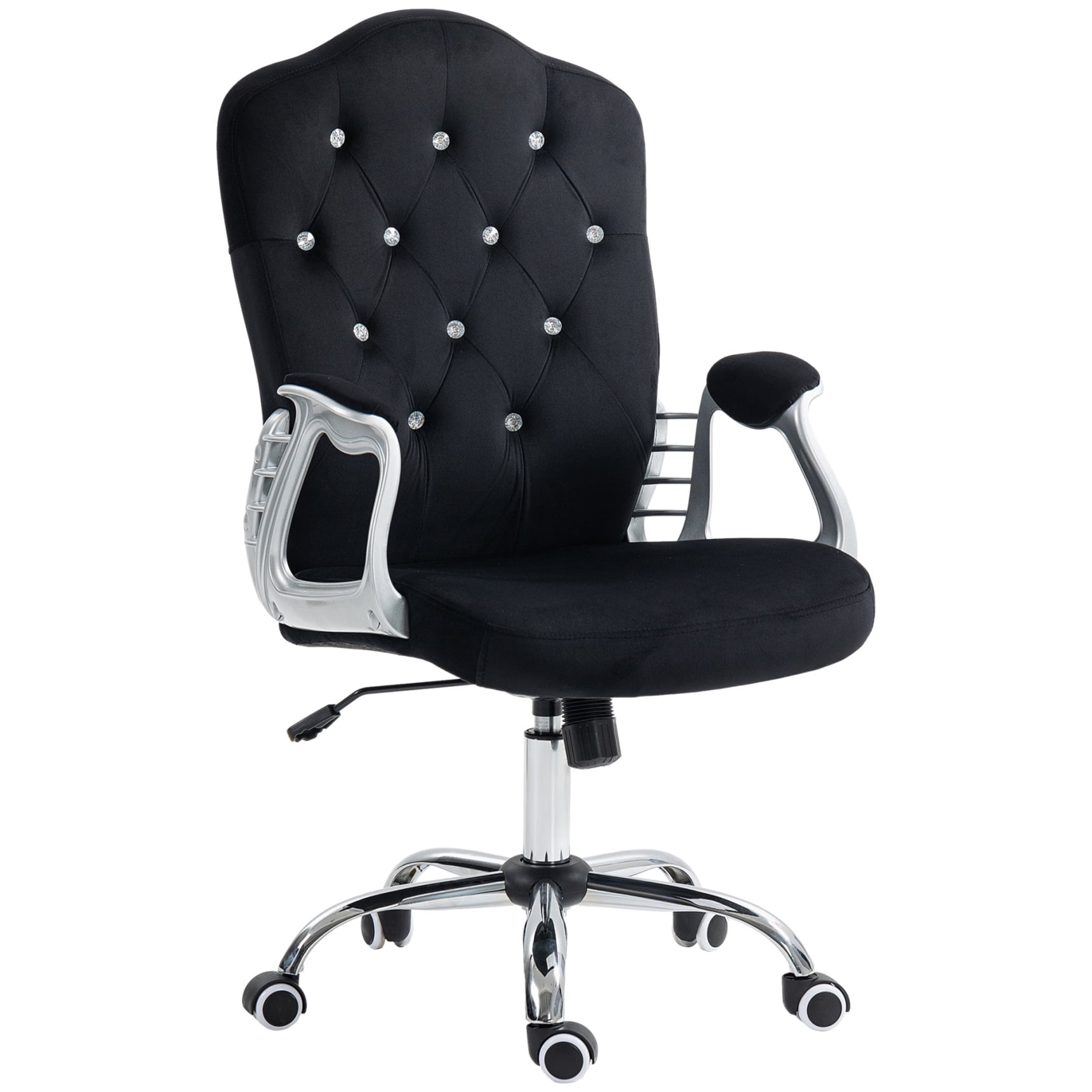 Home Office Chair, Velvet Computer Chair, Button Tufted Desk Chair with ...