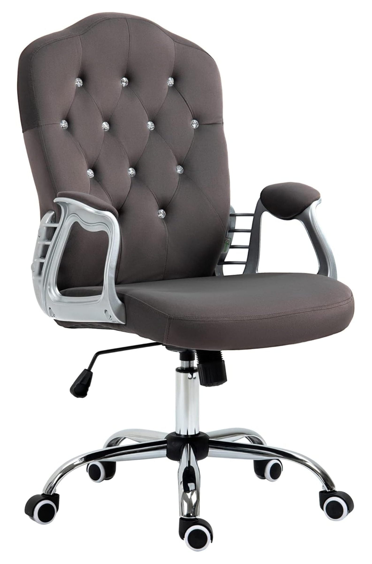 Home Office Chair, Velvet Computer Chair, Button Tufted Desk Chair with ...