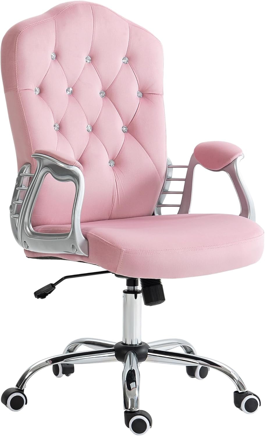 Home Office Chair, Velvet Computer Chair, Button Tufted Desk Chair with ...