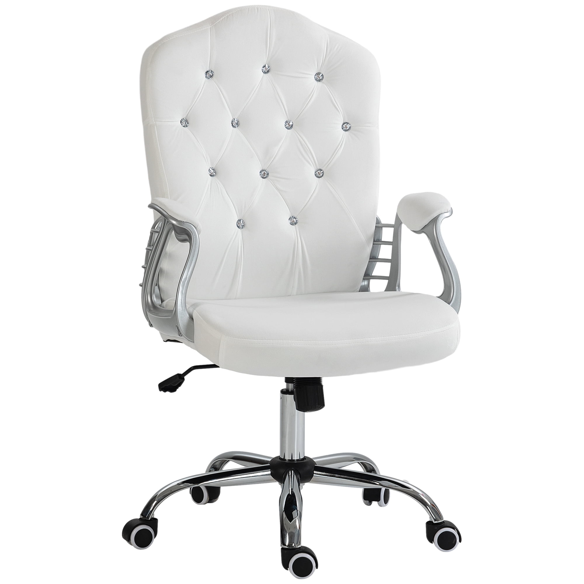Home Office Chair, Velvet Computer Chair, Button Tufted Desk Chair with ...