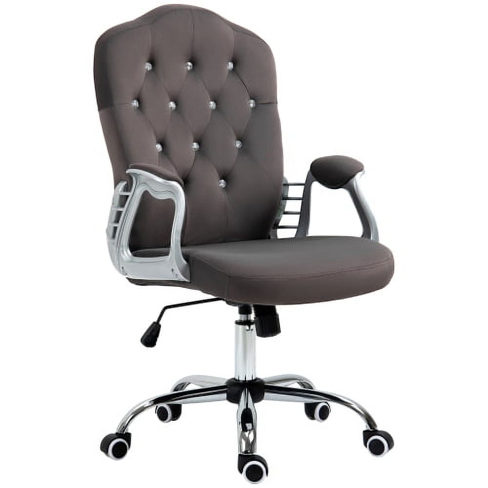 Home Office Chair, Velvet Computer Chair, Button Tufted Desk Chair with ...