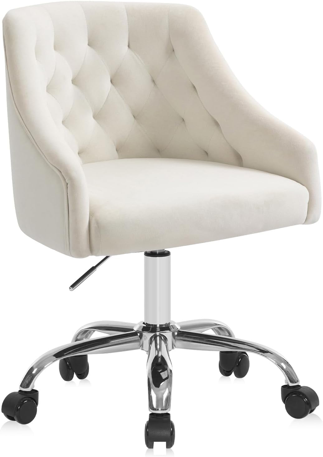 Home Office Chair, Velvet Swivel Adjustable Accent Vanity Chair with ...