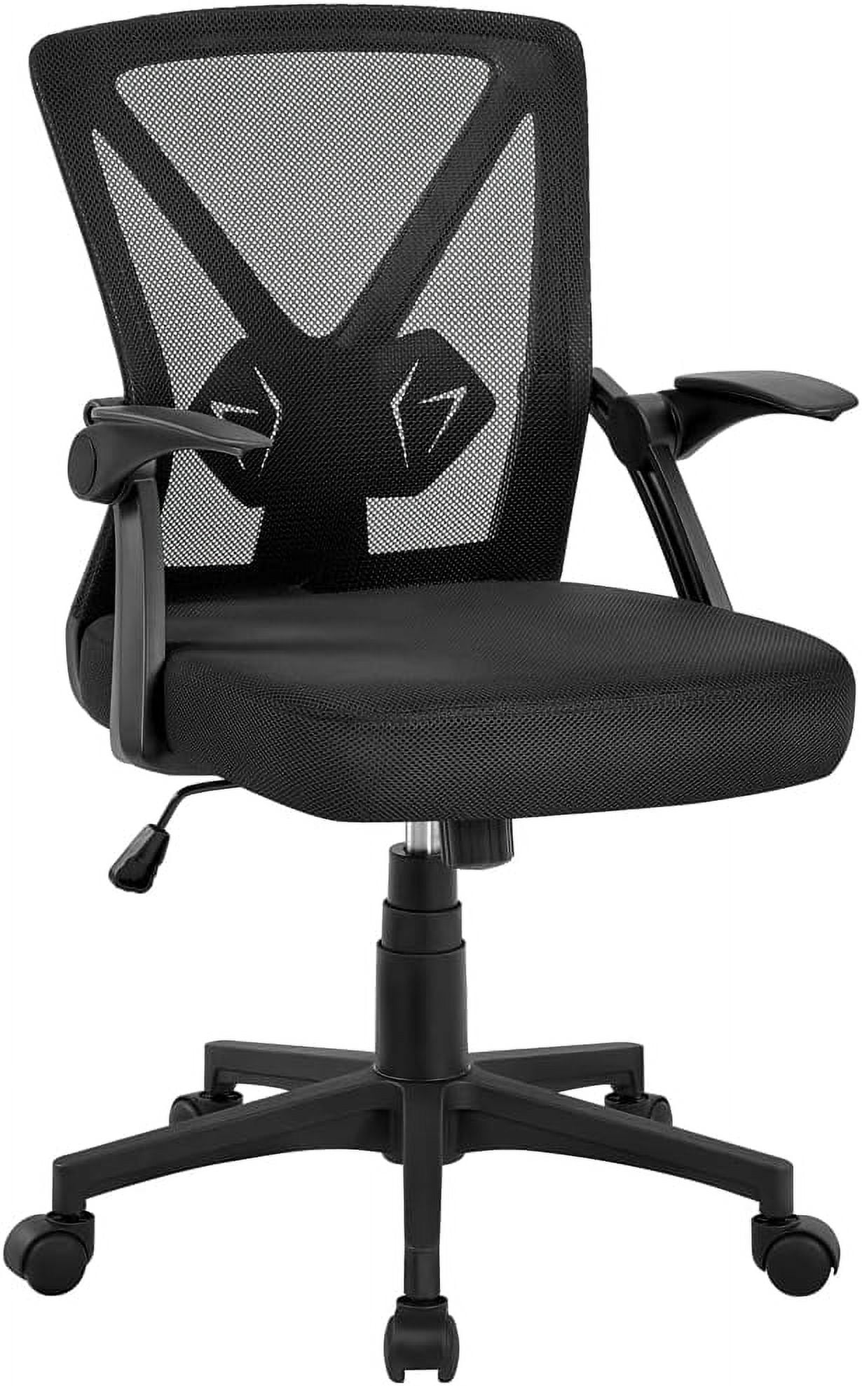 Home Office Chair Work Desk Chair Swivel Computer Mesh Chair with Flip ...