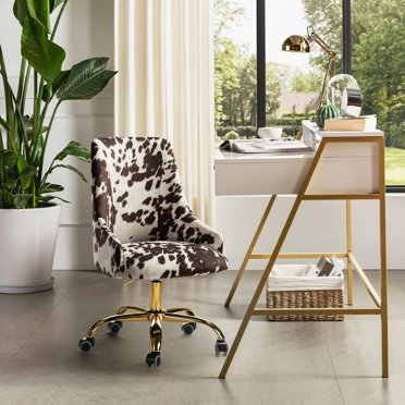 Upholstered Channel Tufted Office Chair in Emerald Green Velvet ...