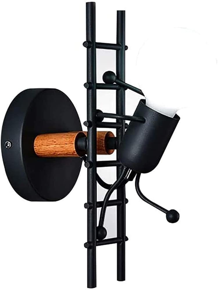 Home Office Creative Humanoid Ladder Wall Light Indoor Lighting ...