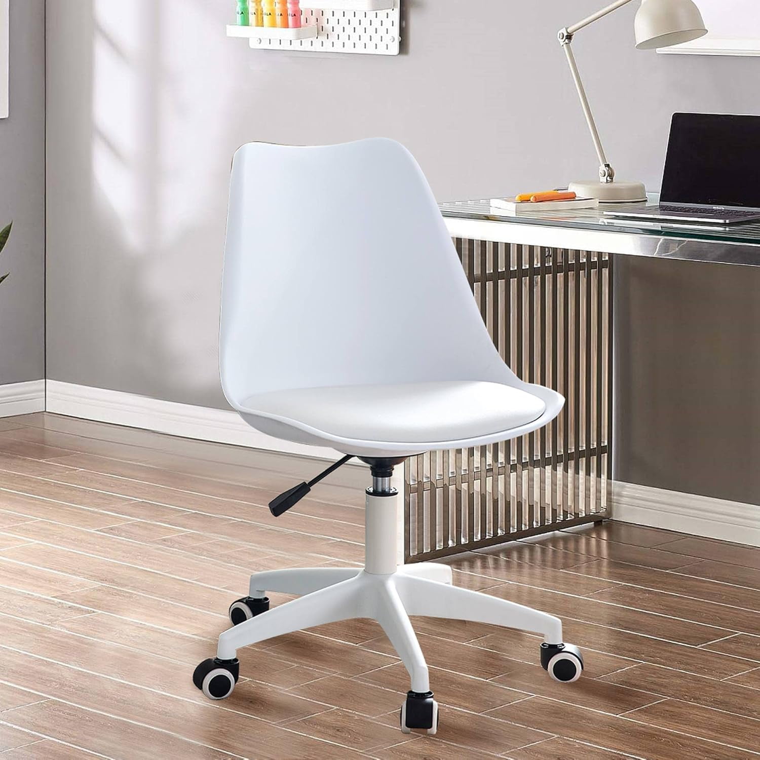 Home Office Desk Chair, Modern Computer Chair with Adjustable Height ...