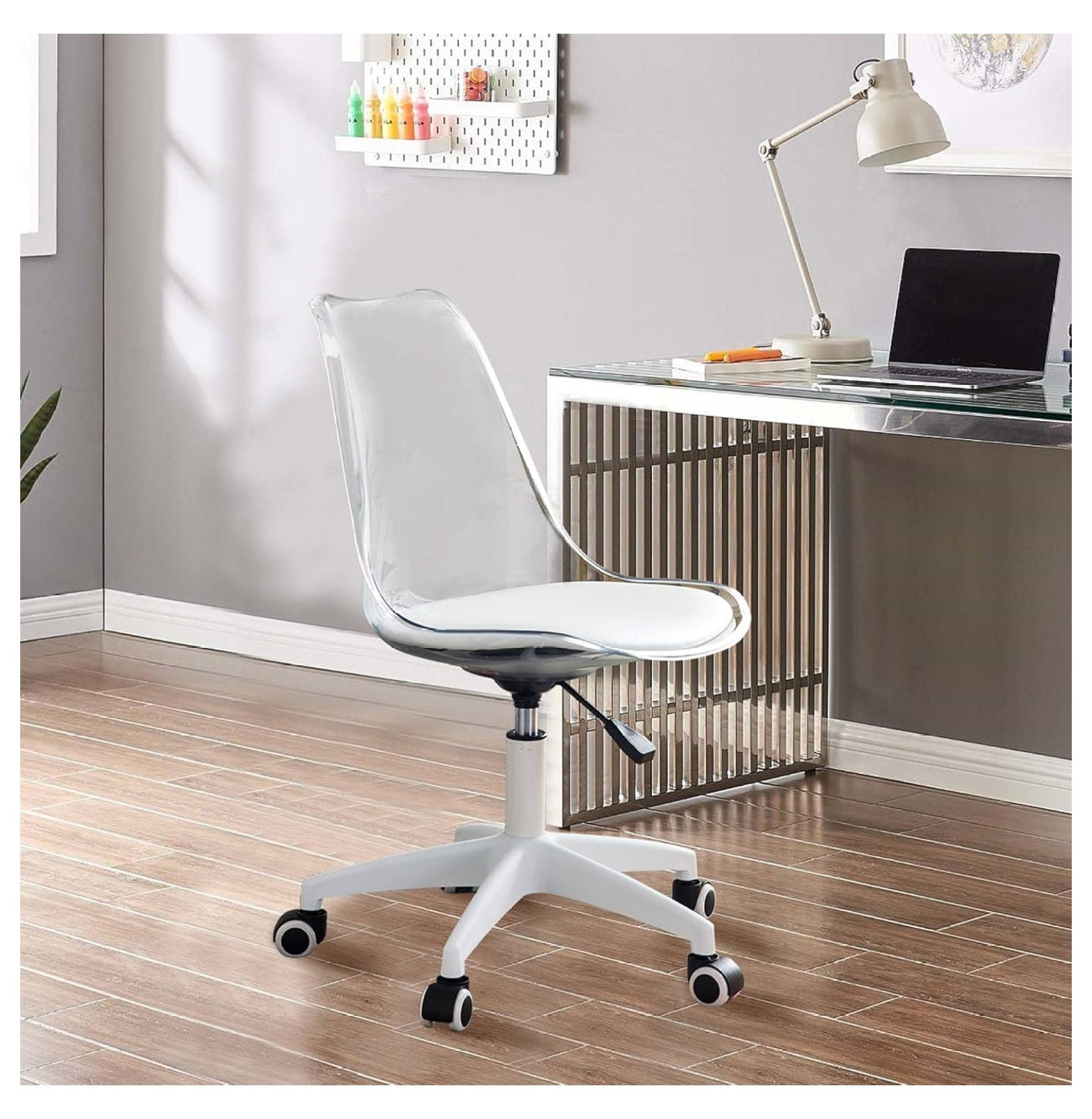 Home Office Desk Chair, Modern Computer Chair with Adjustable Height ...