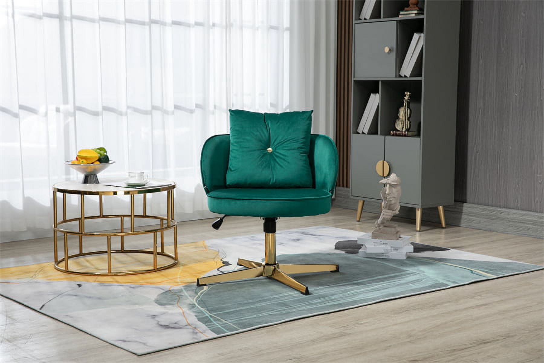 Home Office Desk Chair for Small Space, Vanity Chair with Adjustable ...