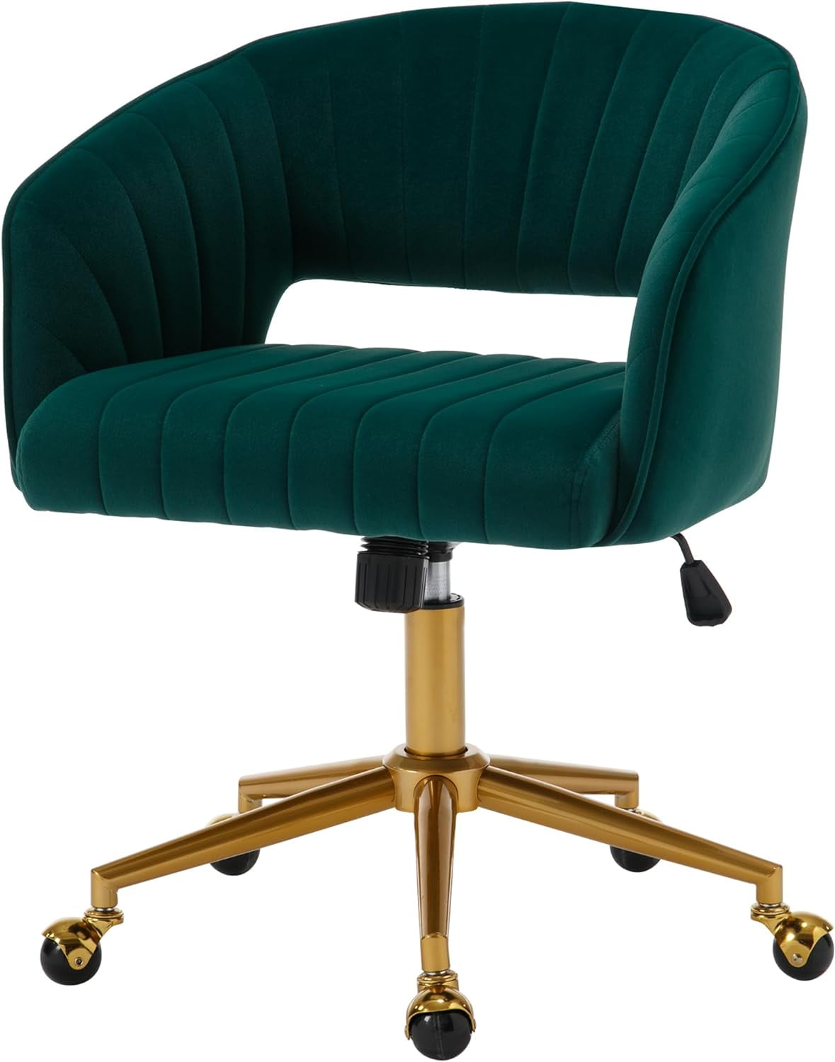 Home Office Desk Chairs Modern Corduroy Rolling Chair Height Adjustable ...