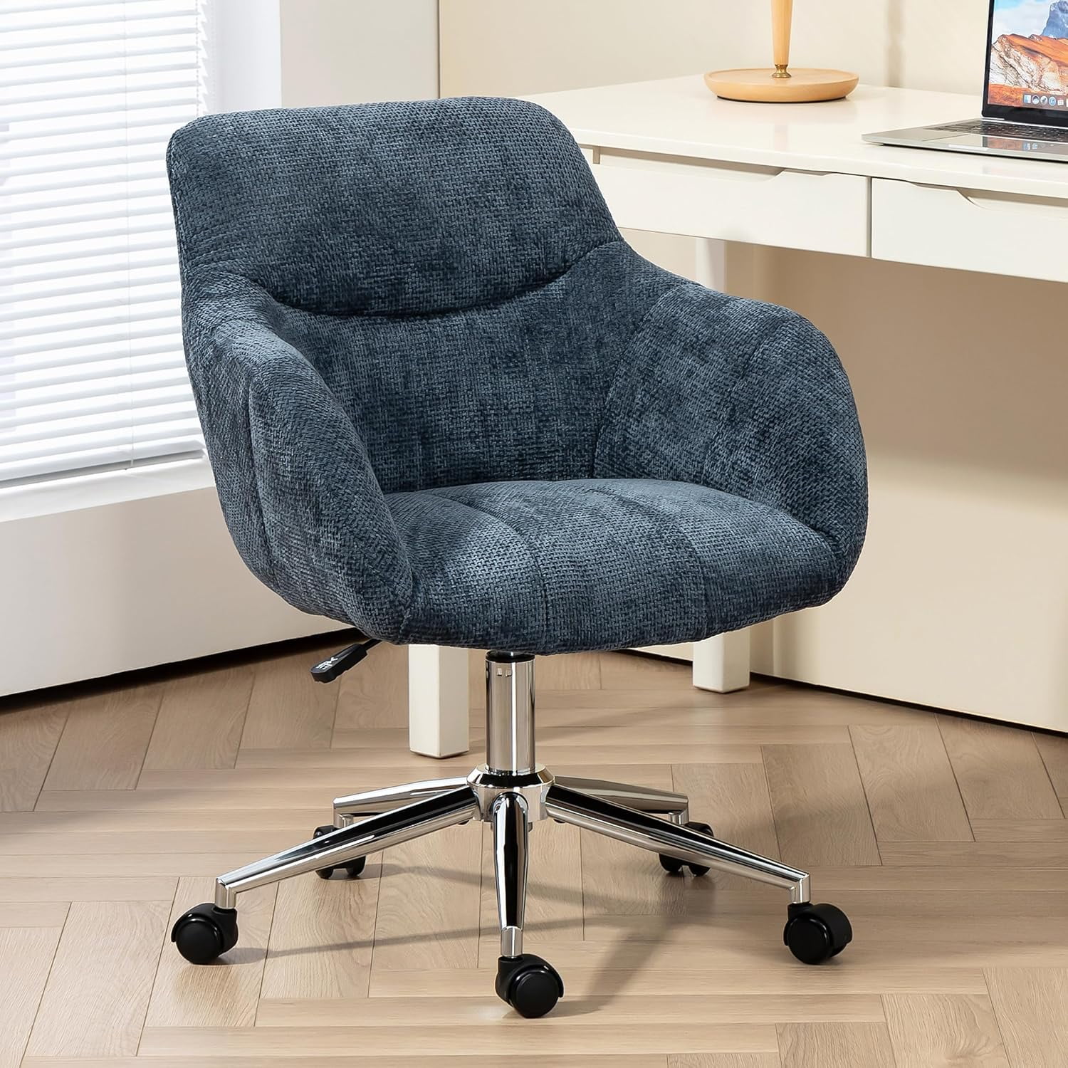 Home Office Desk Chairs Swivel Small Computer Chair with Wheels ...