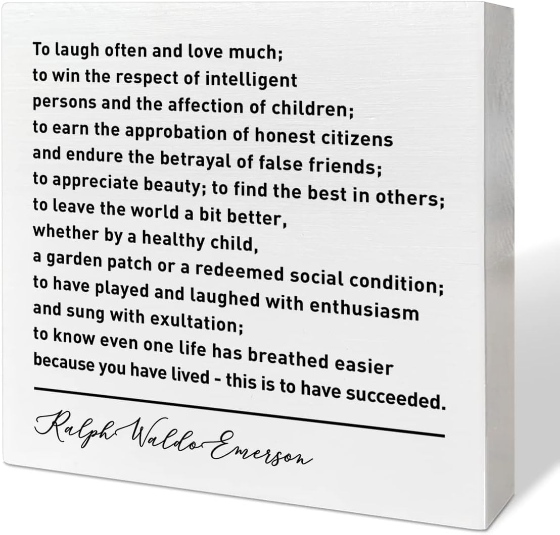 Home Office Desk Wooden Sign Decor To Laugh Often and Much ...