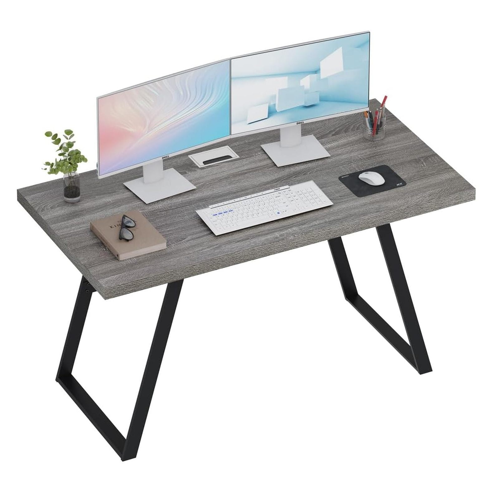 Home Office Desks, 55 Inch Computer Desk, Office Writing Desks, Wood ...