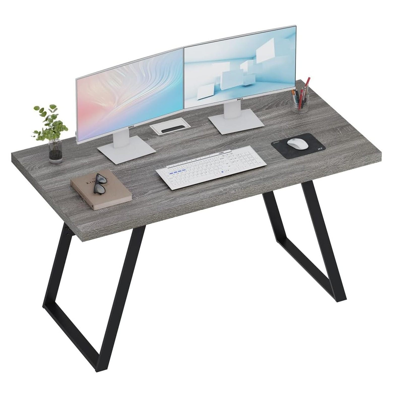 Home Office Desks, 55 Inch Computer Desk, Office Writing Desks, Wood ...
