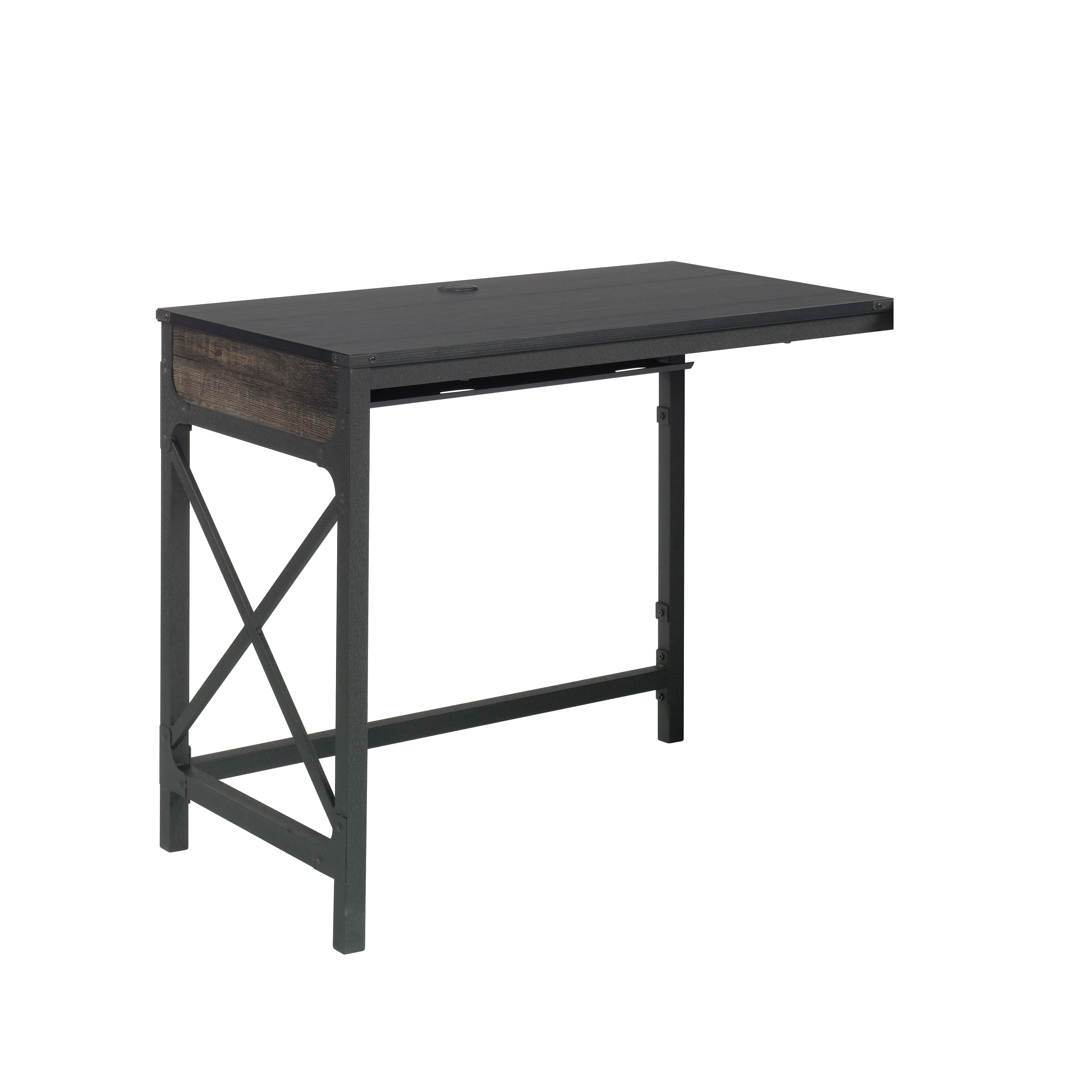 Home Office Desks, Desk Return 36" with Expanded Workspace, Brown ...