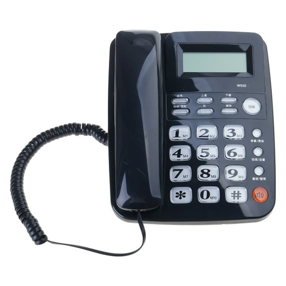 Home Office Landline Telephone With Anti Drop Plastic Housing Caller ...