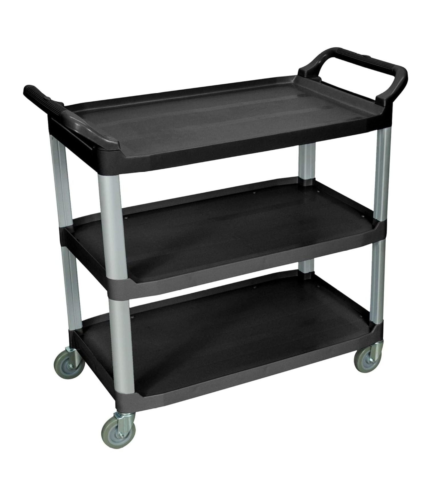 Home Office Large Multipurpose Three Shelves Serving Cart, Black ...