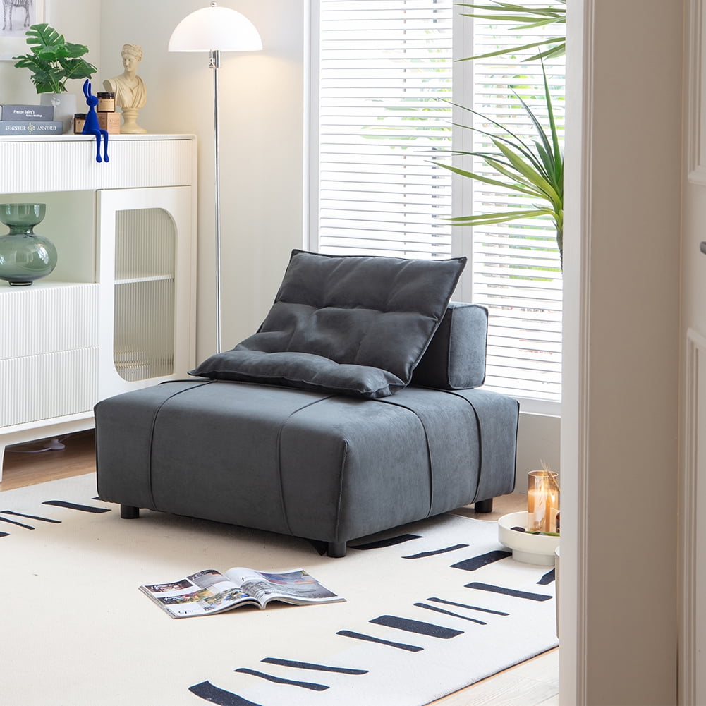 Home Office Modular Sectional Single Sofa With Removable Back Space ...