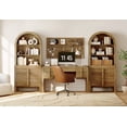 Home Office Set, 53.5" Modern Executive Desk with Charging Station and ...