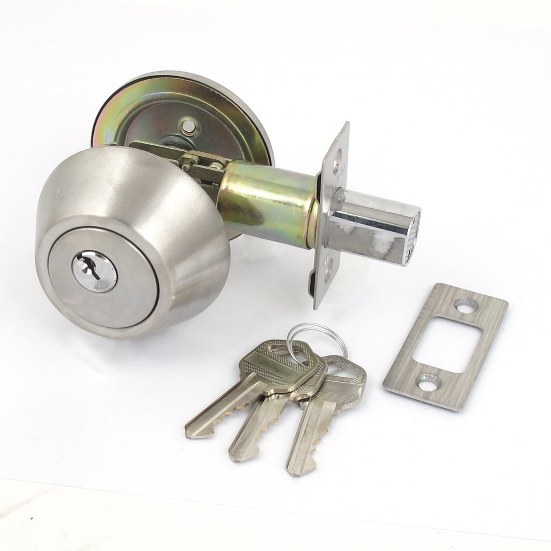 Home Office Single Cylinder Door Locks with keys Deadbolt Knob Lockset ...