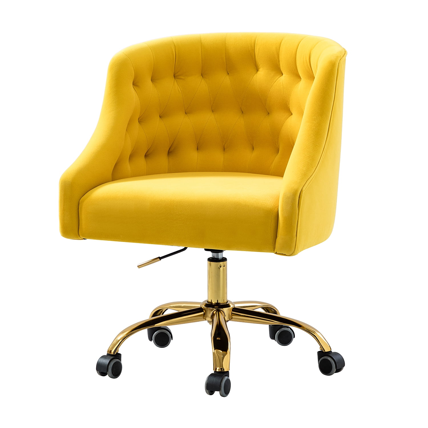 Home Office Task Chair, Tina's Home Adjustable Button Tuft Swivel ...