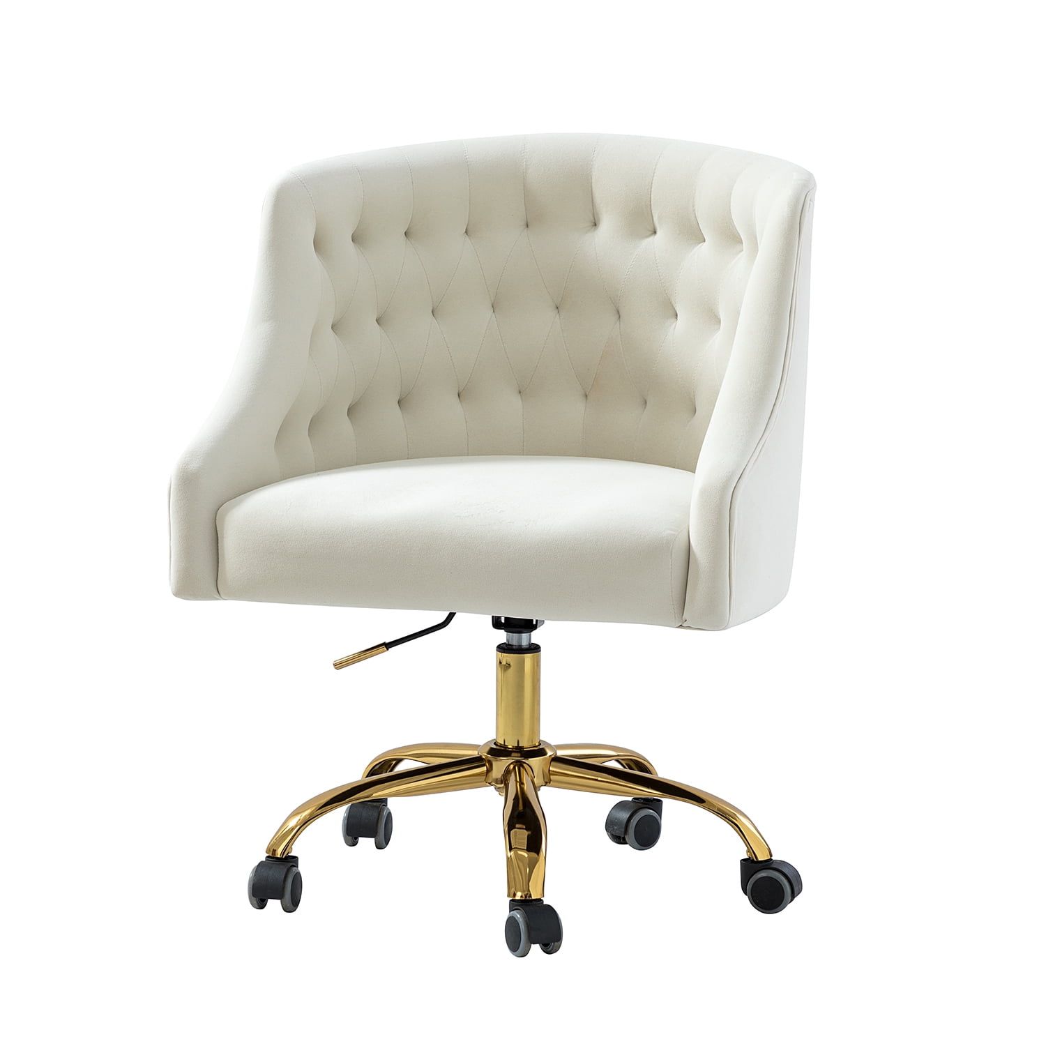 Home Office Task Chair, Tina's Home Adjustable Button Tuft Swivel ...