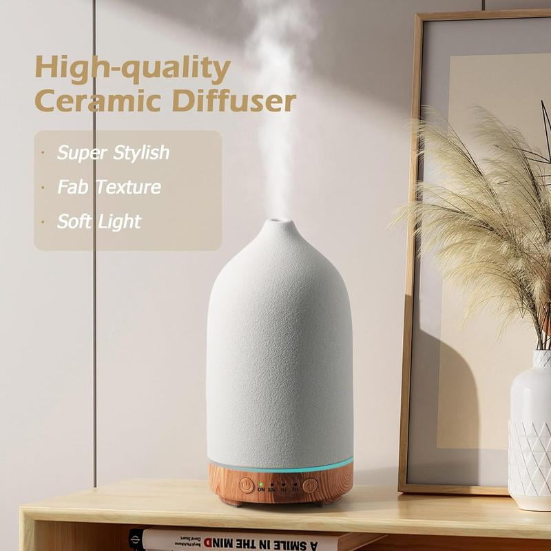 Home Office relax Diffuserlove Ceramic Diffuser Essential Oil Diffusers Aromatherapy Essential ...