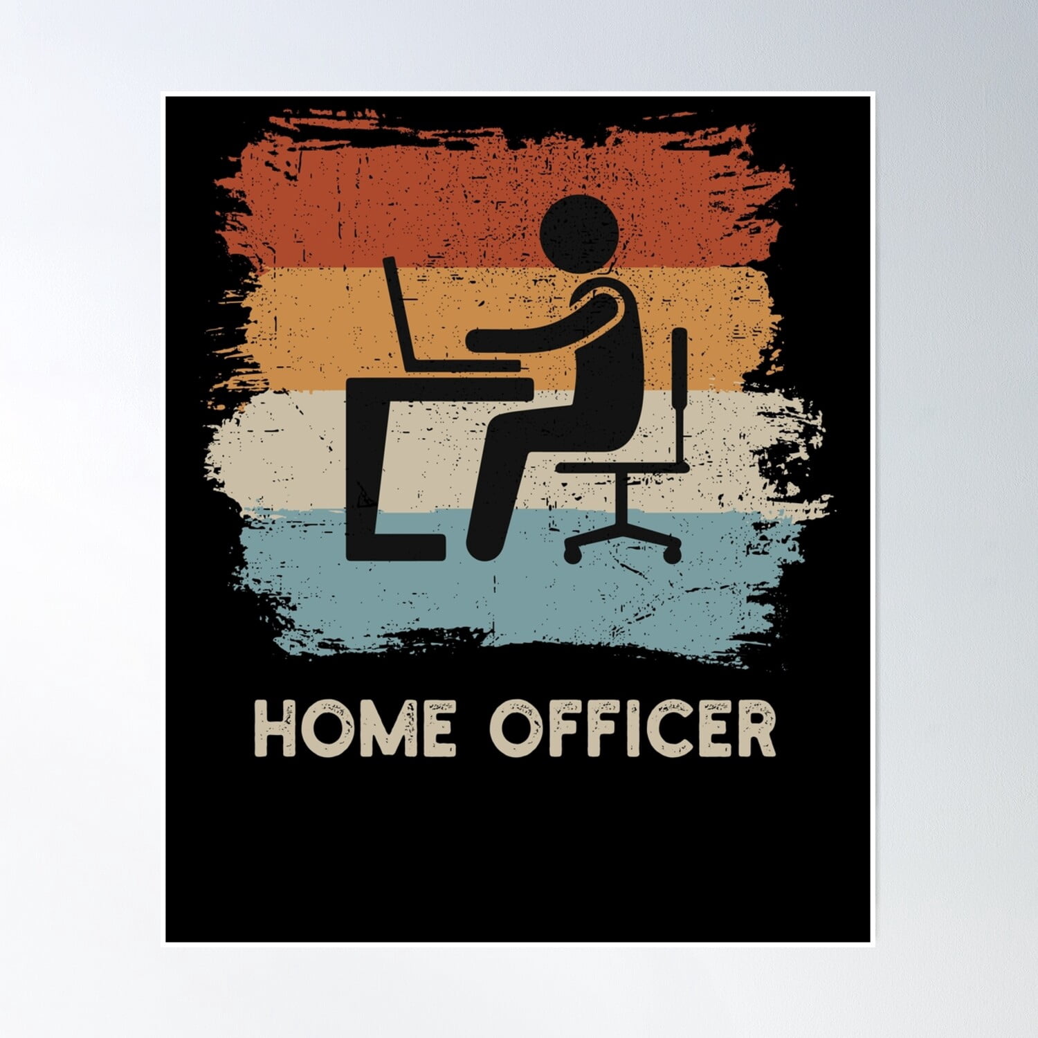 Home Officer Poster Wall Art, Modern Wall Decor, 24x36 UNFRAMED ...