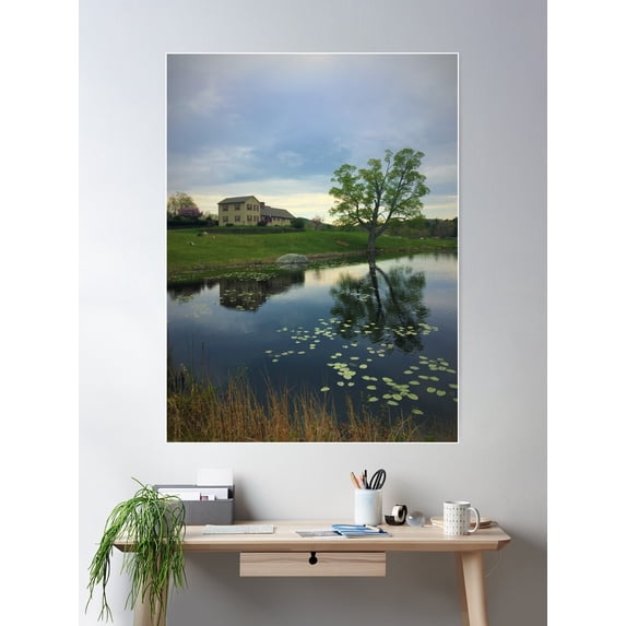 Home On The Hill Poster Wall Art, Modern Wall Decor For Living Room ...