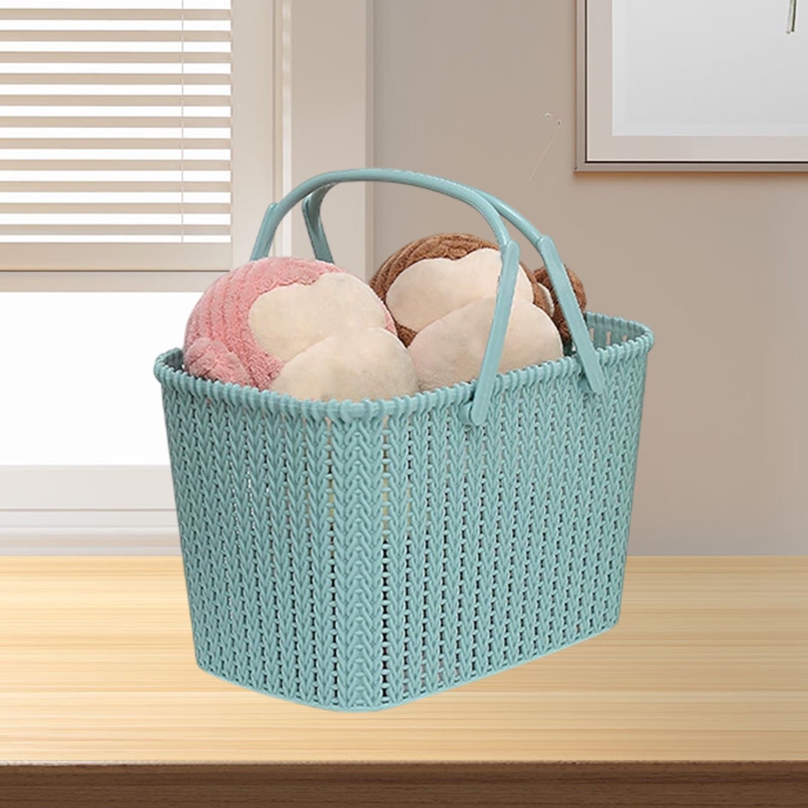Home Organization - Portable Bath Basket Bathhouse Bathroom Plastic ...