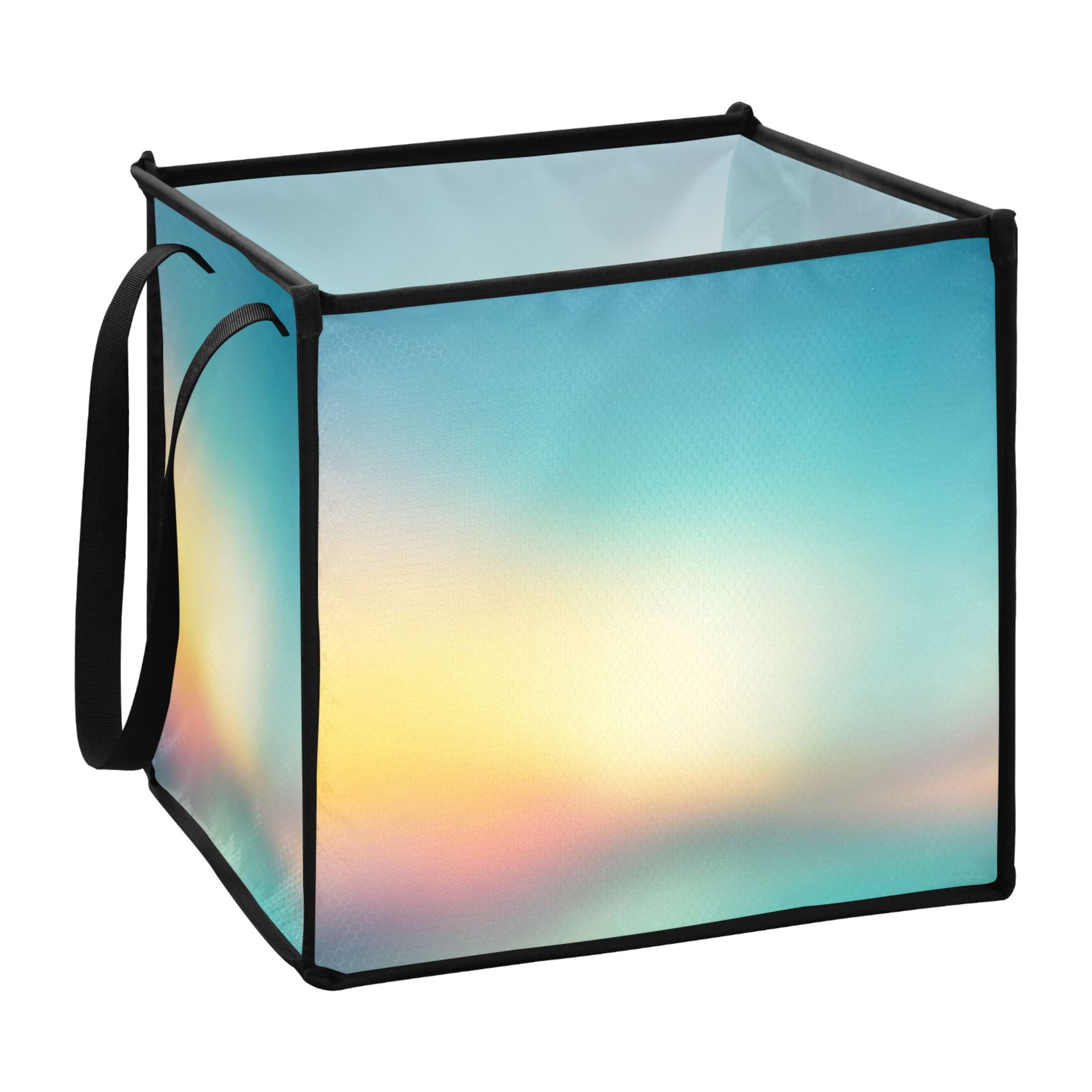 Home Organizer Foldable Fabric Storage Bin With Handle Abstract Blurred ...