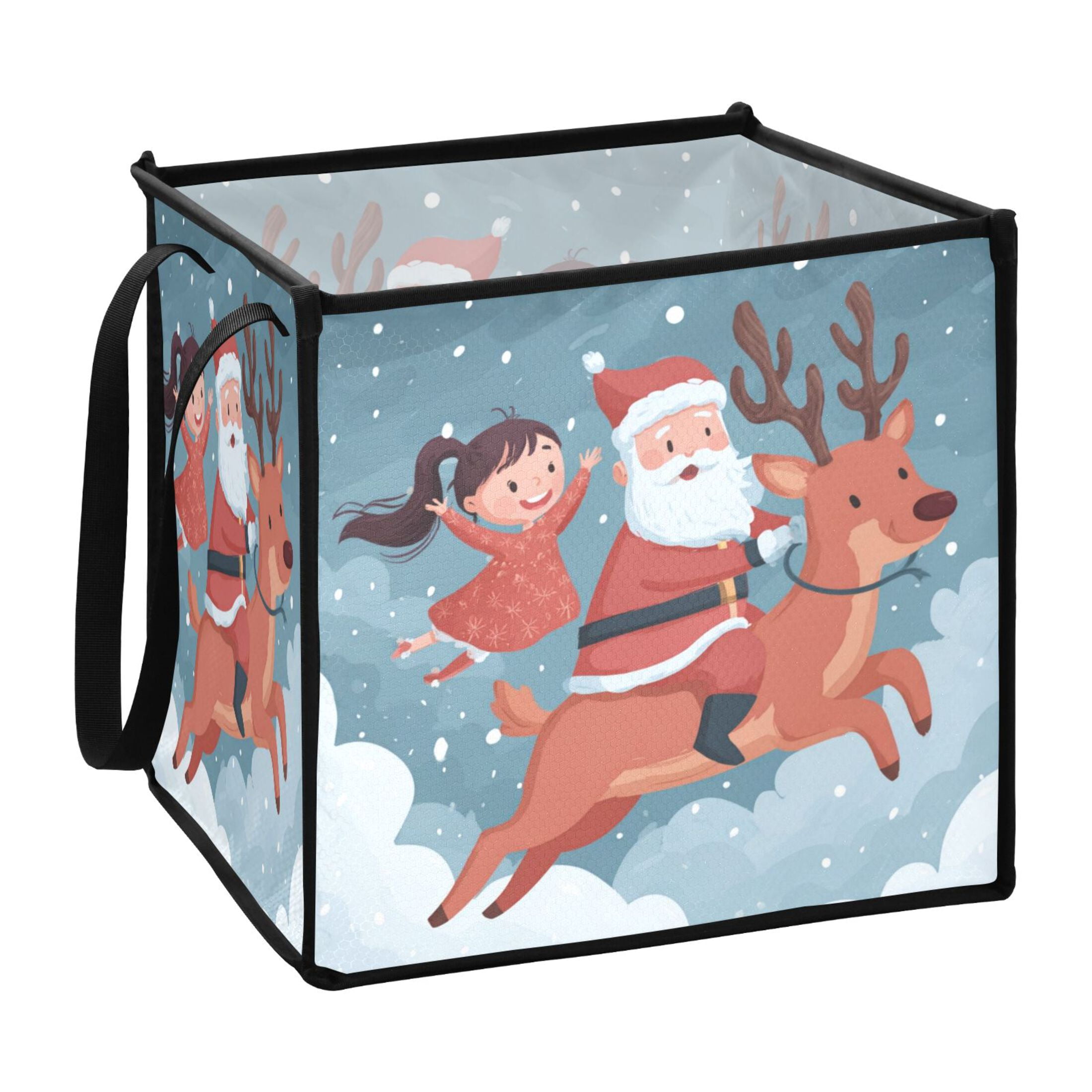 Home Organizer Foldable Fabric Storage Bin With Handle Flying Through ...