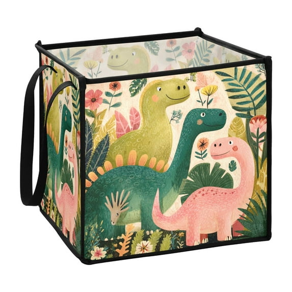 Home Organizer Foldable Fabric Storage Bin With Handle Hand-drawn ...